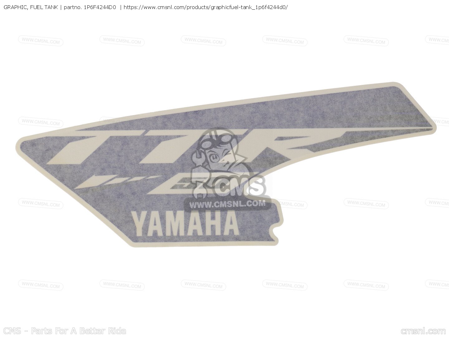 1P6F4244D0: GRAPHIC, FUEL TANK Yamaha - buy the 1P6-F4244-D0-00 at CMSNL