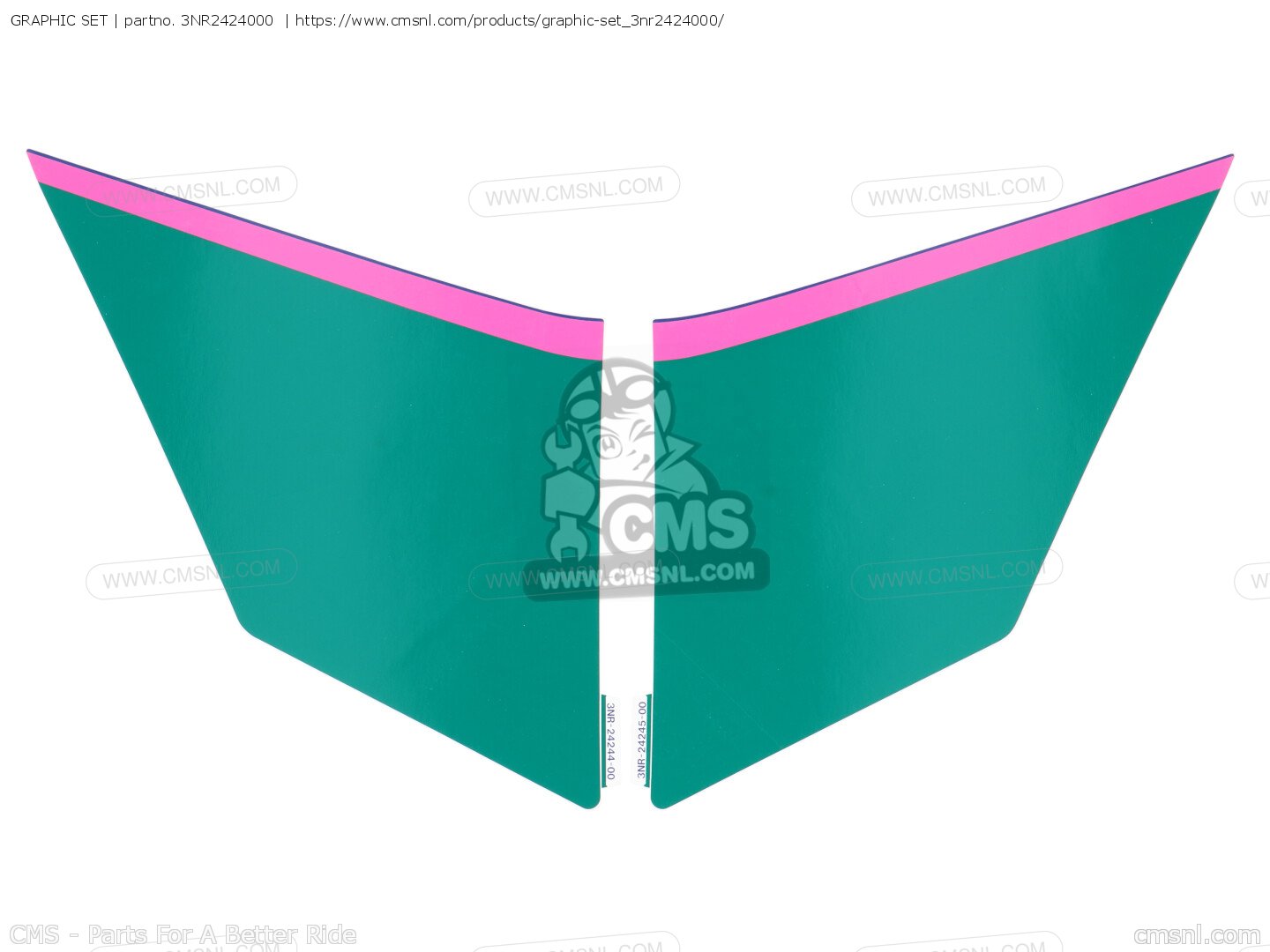 3NR2424000: GRAPHIC SET Yamaha - buy the 3NR-24240-00-00 at CMSNL