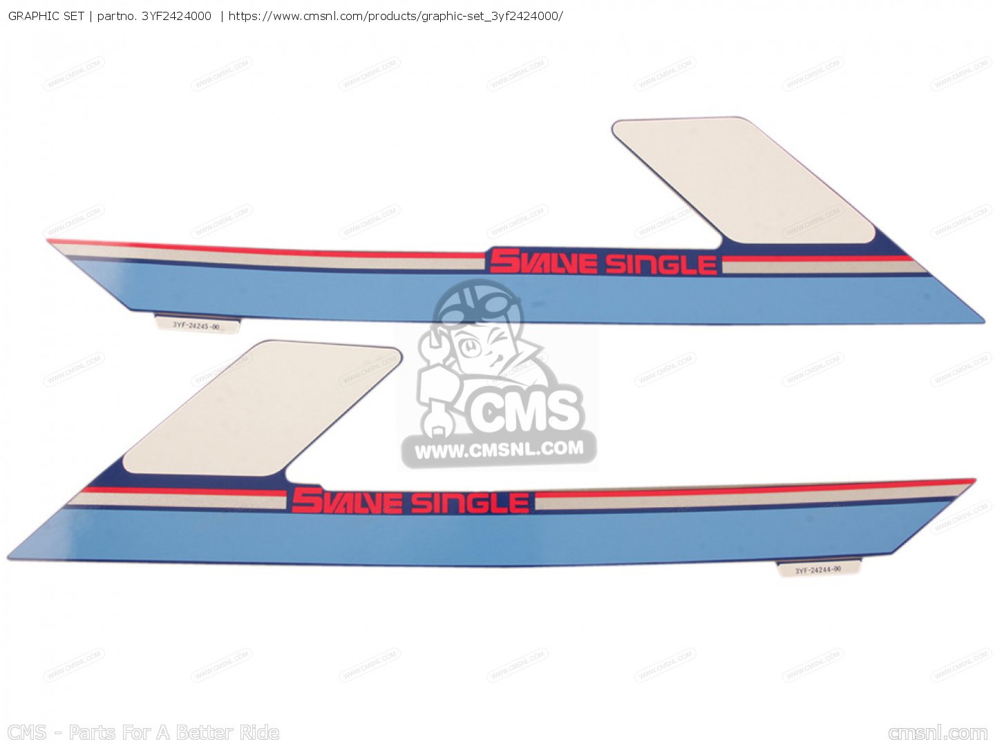 3YF2424000: Graphic Set Yamaha - buy the 3YF-24240-00-00 at CMSNL