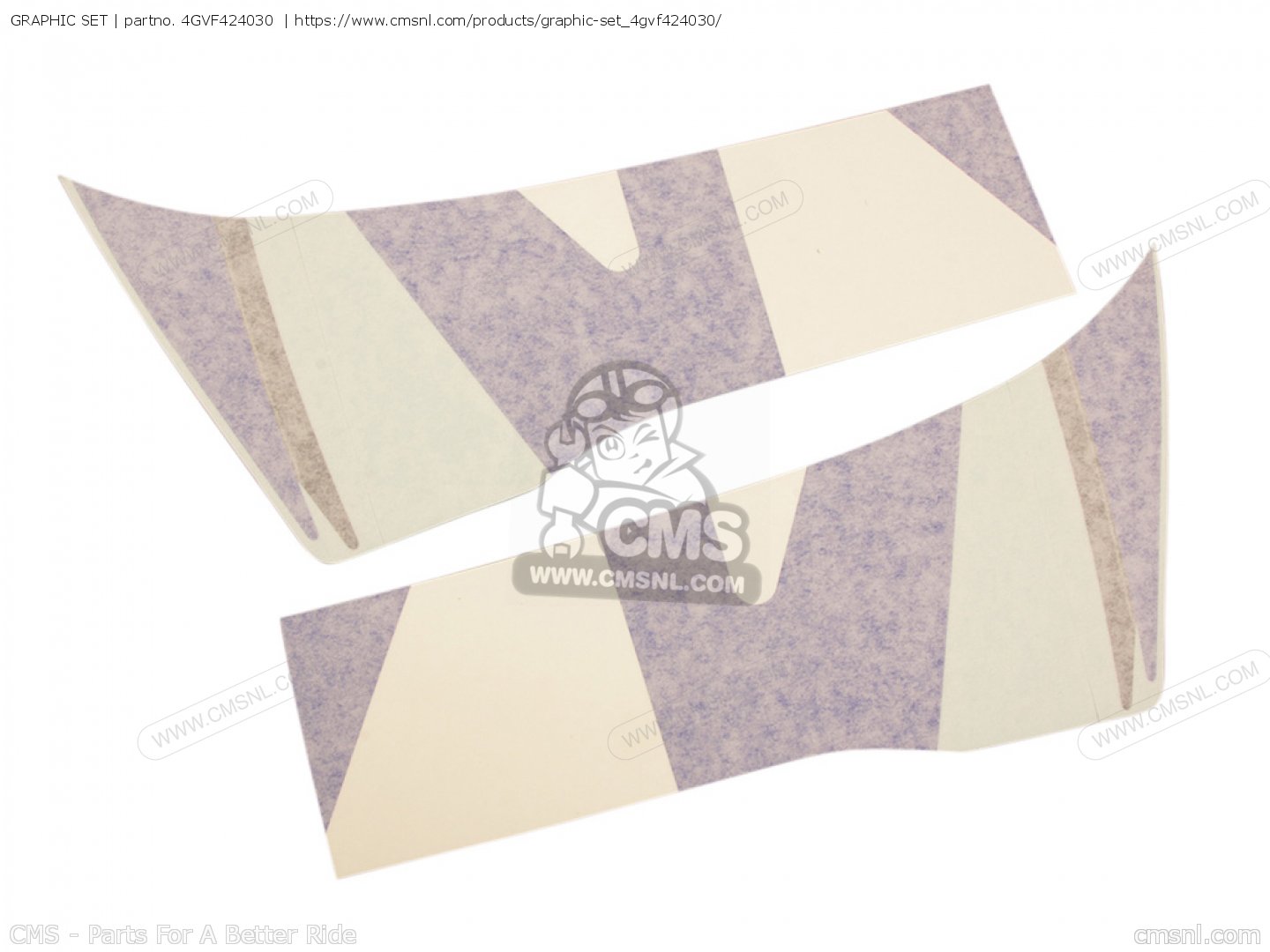 4GVF424030: Graphic Set Yamaha - buy the 4GV-F4240-30 at CMSNL