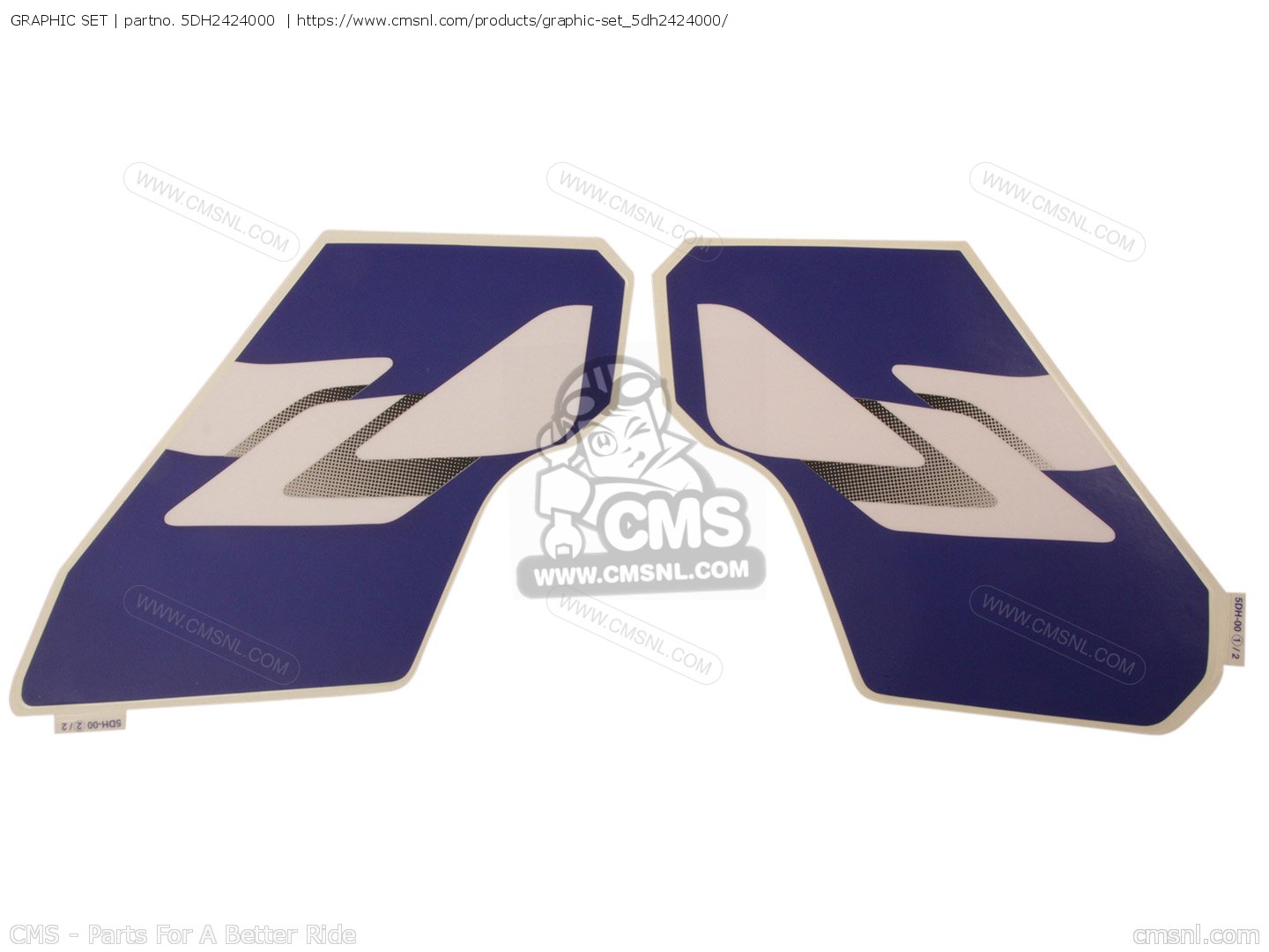 5DH2424000: GRAPHIC SET Yamaha - buy the 5DH-24240-00-00 at CMSNL