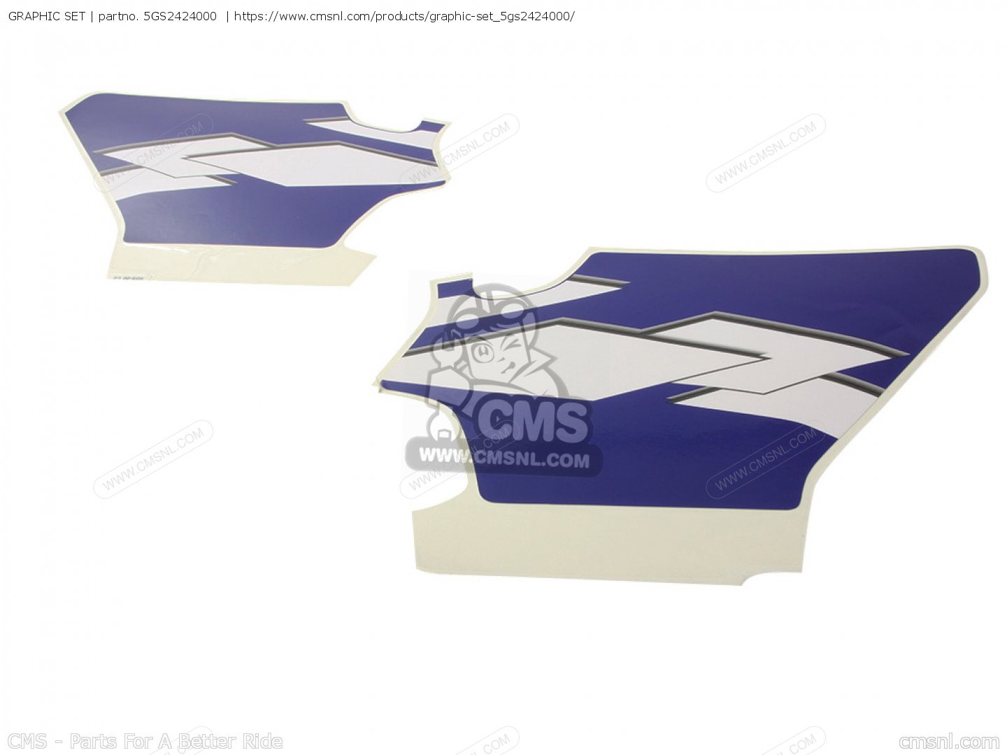 5GS2424000: GRAPHIC SET Yamaha - buy the 5GS-24240-00-00 at CMSNL