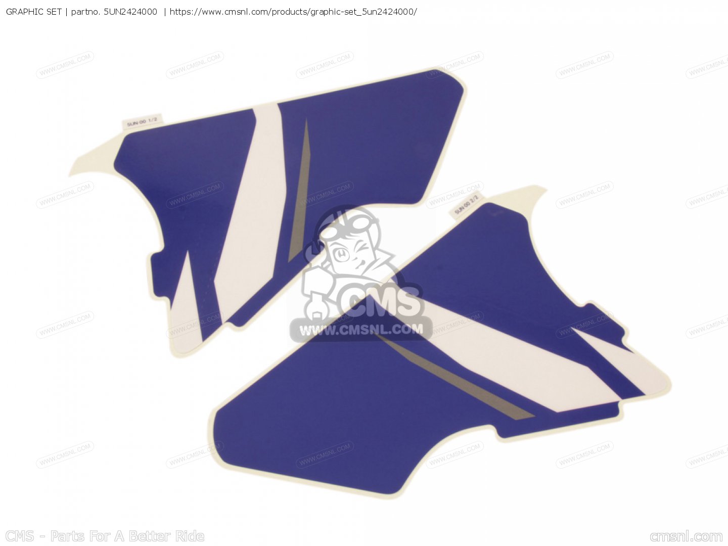 5UN2424000: GRAPHIC SET Yamaha - buy the 5UN-24240-00-00 at CMSNL