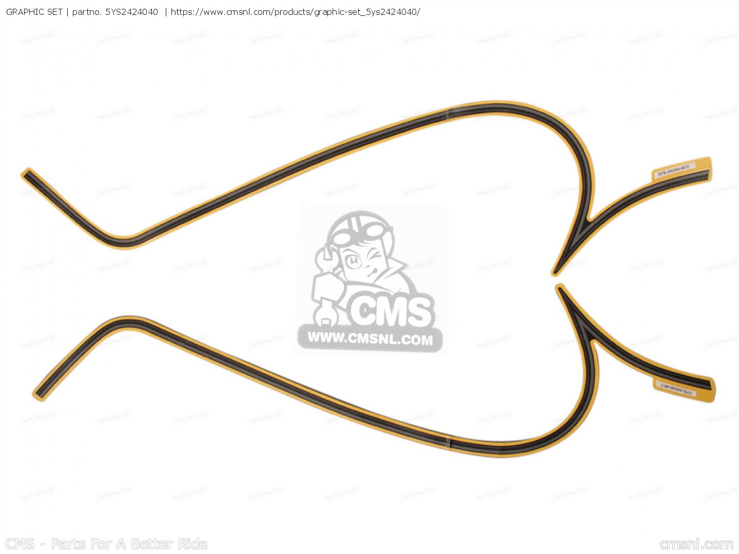 5YS2424040: GRAPHIC SET Yamaha - buy the 5YS-24240-40-00 at CMSNL