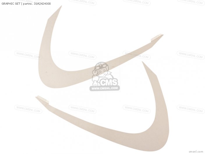 31A2424000: GRAPHIC SET Yamaha - buy the 31A-24240-00-00 at CMSNL