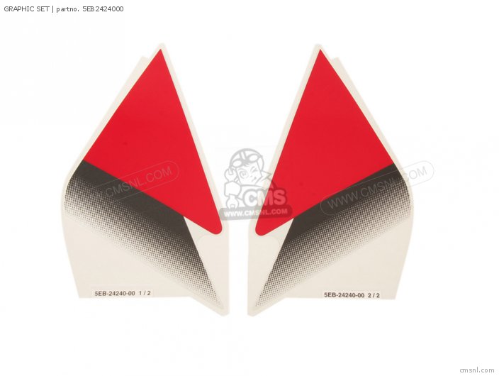 5EB2424000: GRAPHIC SET Yamaha - buy the 5EB-24240-00-00 at CMSNL