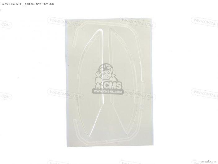 5YKF424000: Graphic Set Yamaha - buy the 5YK-F4240-00 at CMSNL