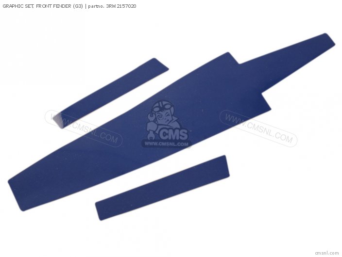 3RW2157020: Graphic Set, Front Fender (g3) Yamaha - buy the 3RW-21570 ... 3RW2157020: Graphic Set, Front Fender (g3) Yamaha - buy the 3RW-21570 ...