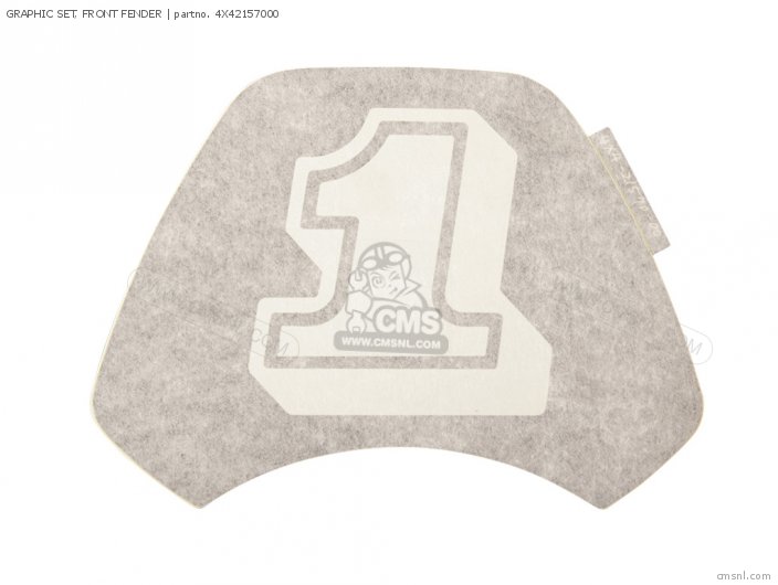 4X42157000: Graphic Set, Front Fender Yamaha - buy the 4X4-21570-00 at ... 4X42157000: Graphic Set, Front Fender Yamaha - buy the 4X4-21570-00 at ...