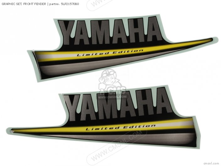 5LP21570B0: Graphic Set, Front Fender Yamaha - buy the 5LP-21570-B0 at ... 5LP21570B0: Graphic Set, Front Fender Yamaha - buy the 5LP-21570-B0 at ...