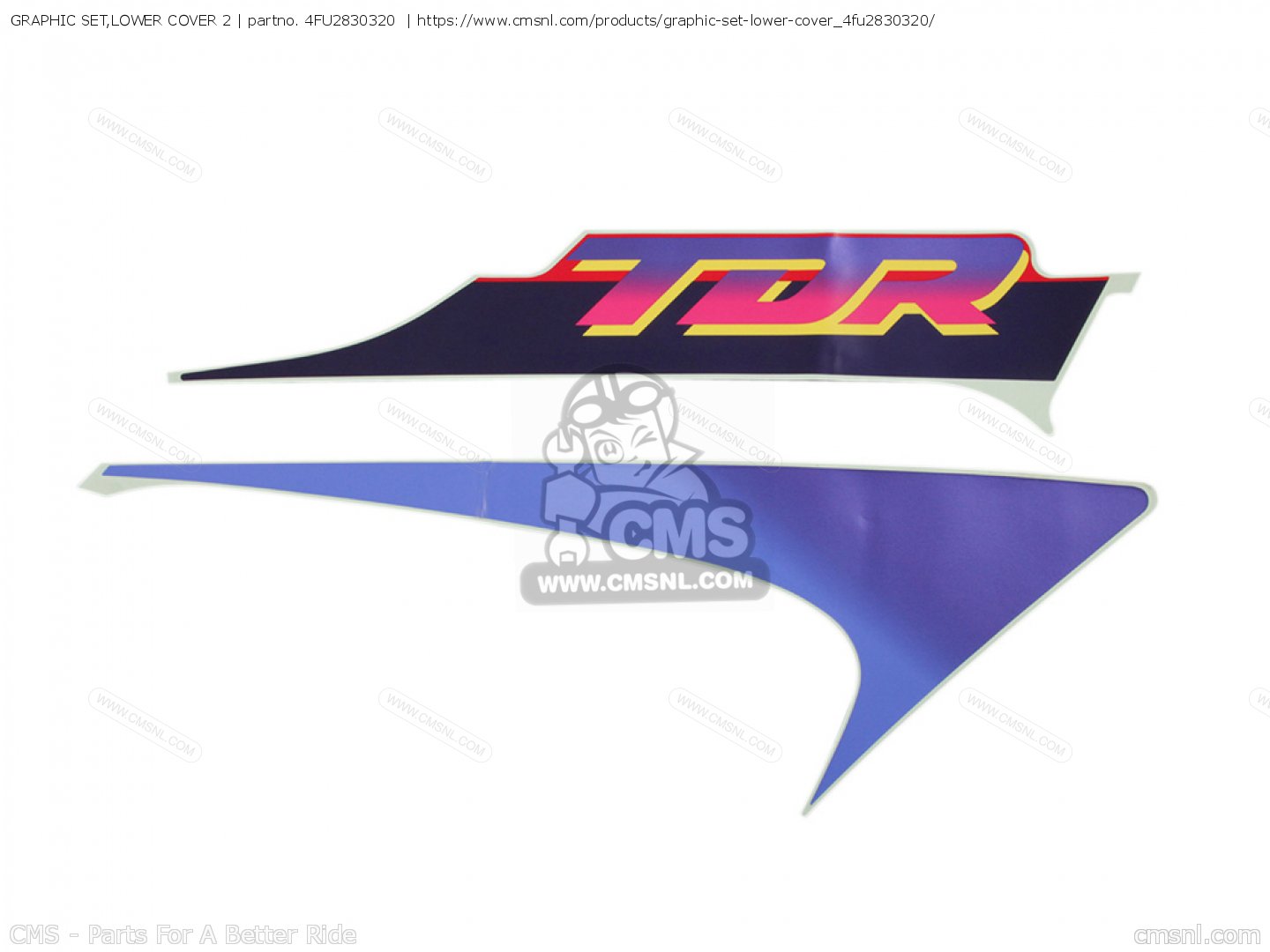 4FU2830320: GRAPHIC SET,LOWER COVER 2 Yamaha - buy the 4FU-28303-20-00 ...