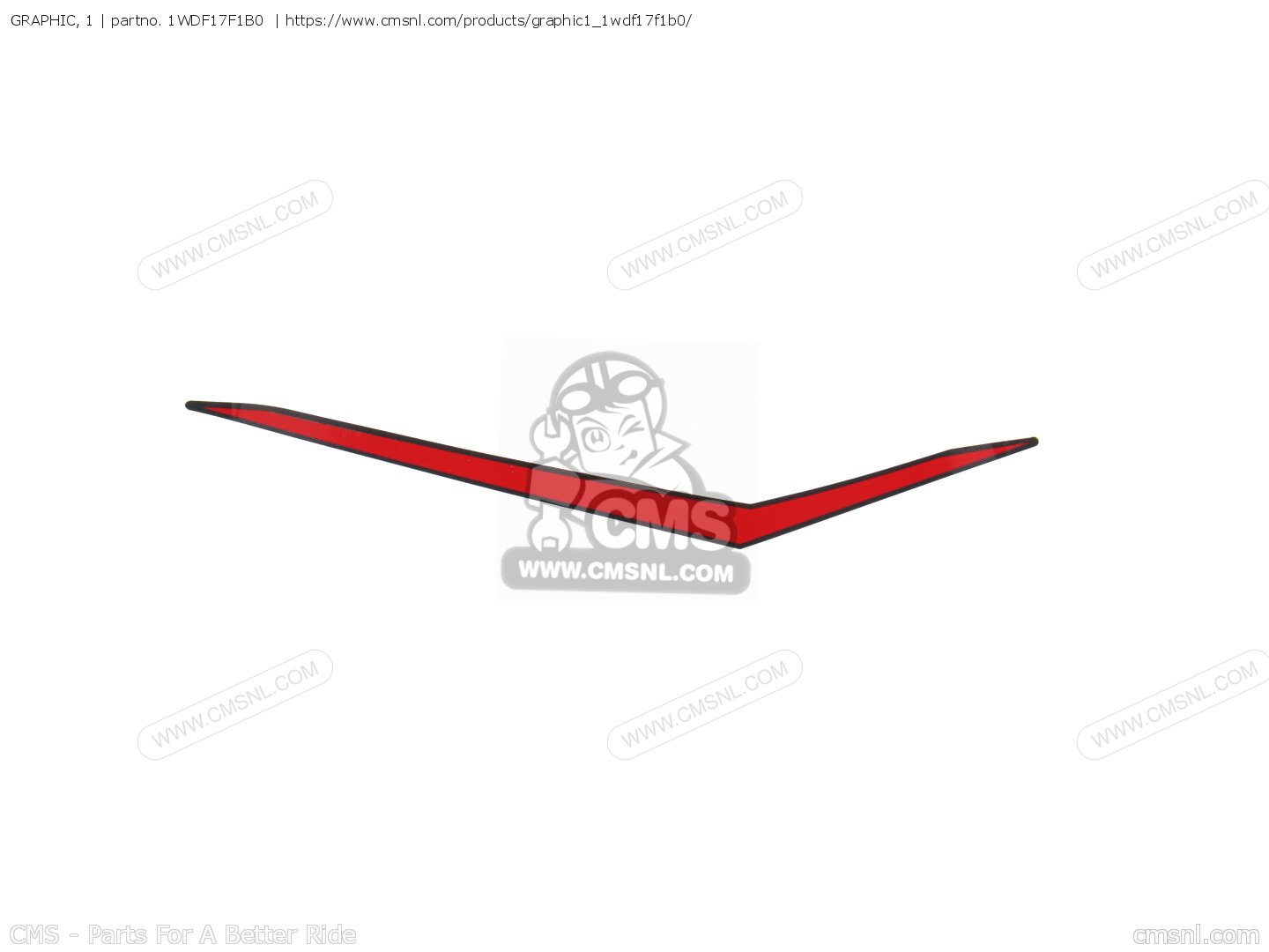 1WDF17F1B0: Graphic, 1 Yamaha - buy the 1WD-F17F1-B0-00 at CMSNL