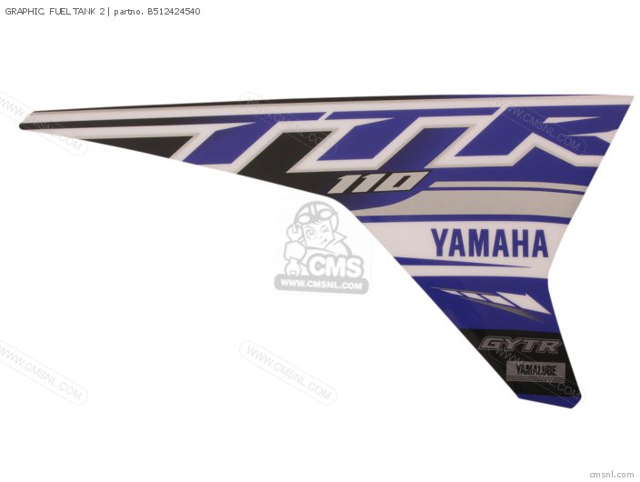 B512424540: Graphic, Fuel Tank 2 Yamaha - buy the B51-24245-40-00 at CMSNL