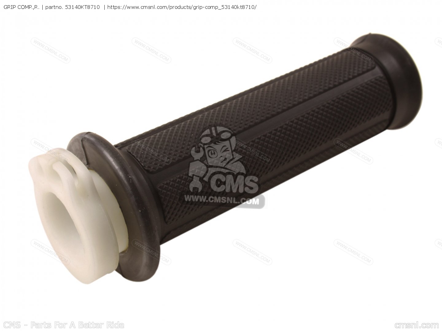 53140KT8710: GRIP COMP.,R. Honda - buy the 53140-KT8-710 at CMSNL