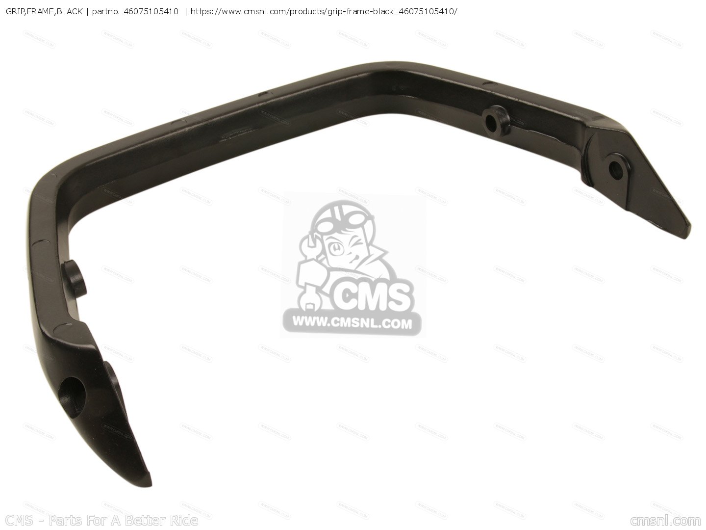 46075105410: GRIP,FRAME,BLACK Kawasaki - buy the 46075-1054-10 at CMSNL