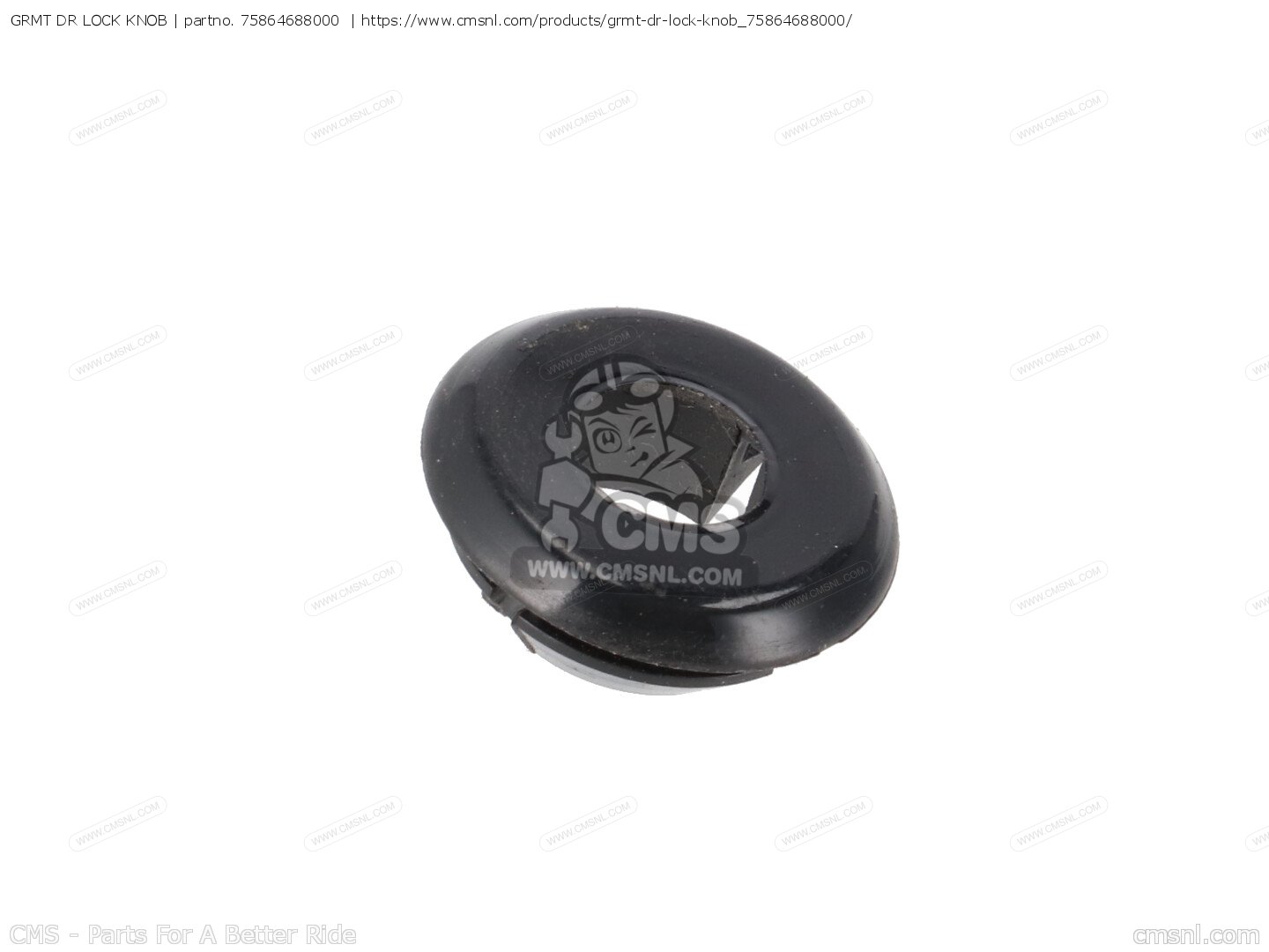 75864688000: Grmt Dr Lock Knob Honda - buy the 75864-688-000 at CMSNL