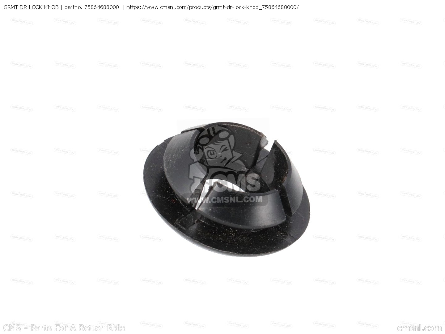 75864688000: Grmt Dr Lock Knob Honda - buy the 75864-688-000 at CMSNL