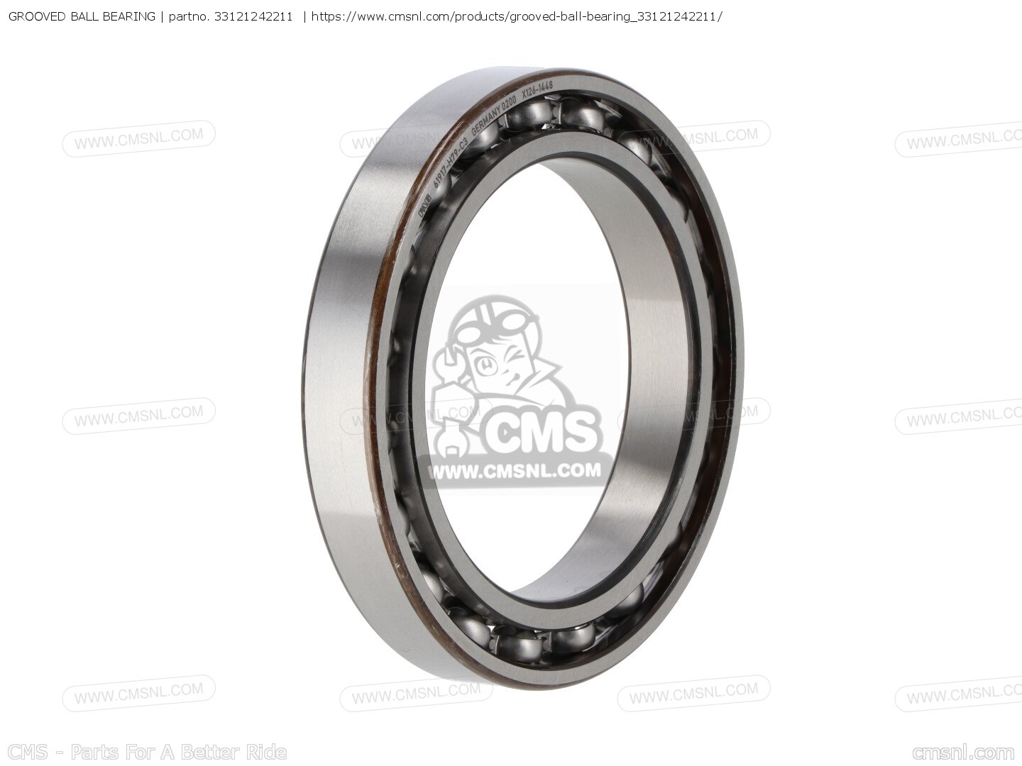 33121242211: GROOVED BALL BEARING BMW - buy the 33 12 1 242 211 at CMSNL