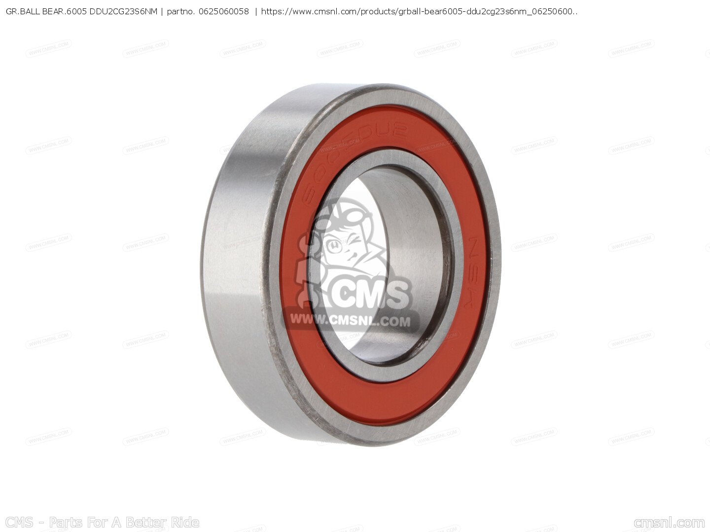 0625060058: GROOVED.BALL BEARING .6005 DDU2 KTM - buy the 0625060058 at ...