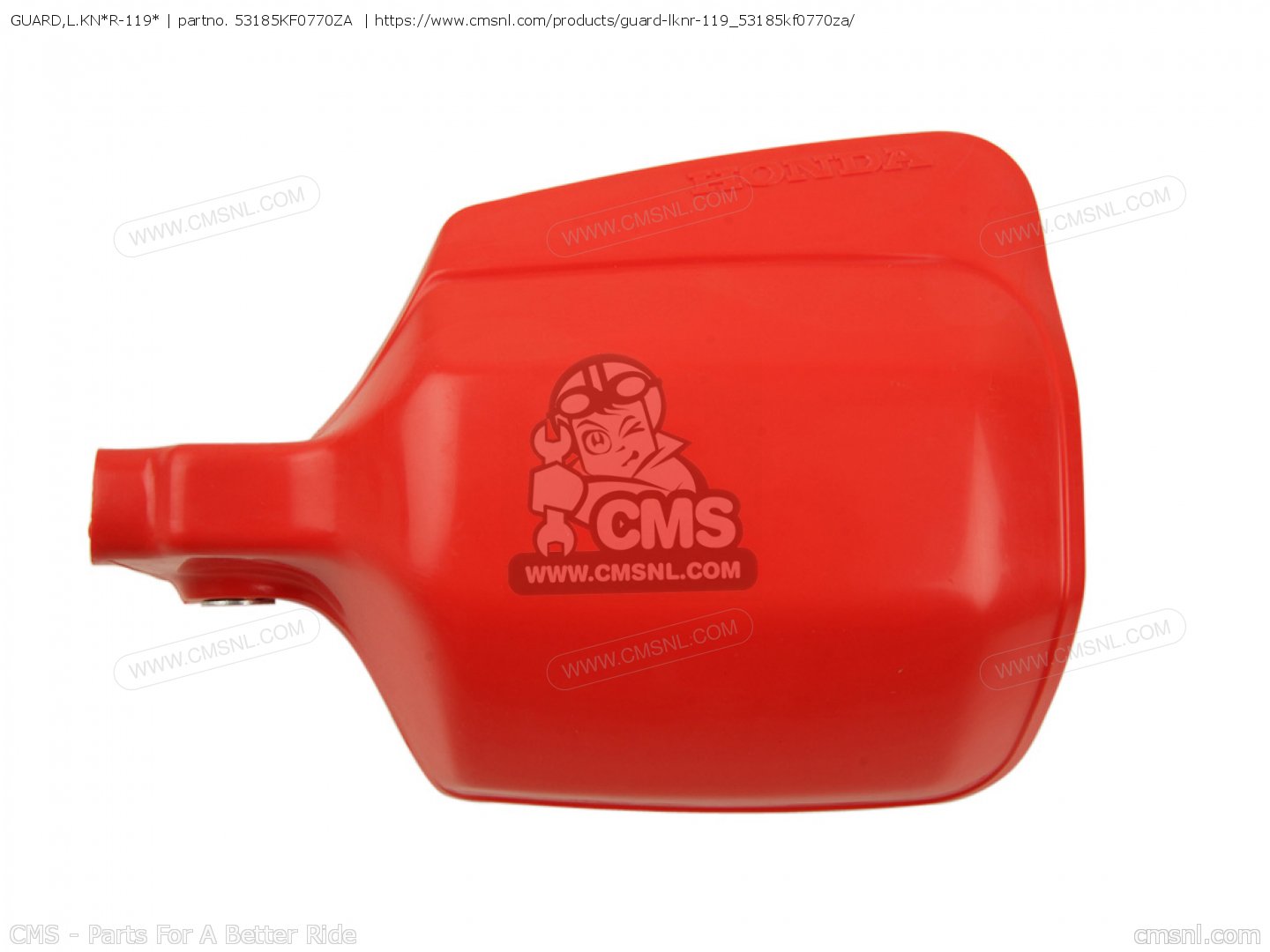 53185KF0770ZA: GUARD,L.KN*R-119* Honda - buy the 53185-KF0-770ZA at CMSNL