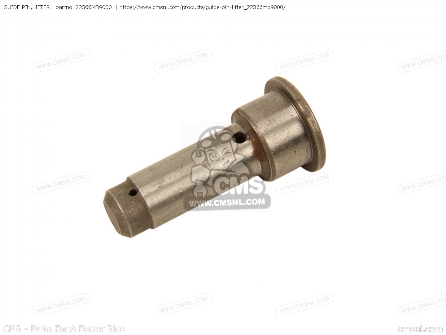 22366MB9000: GUIDE PIN,LIFTER Honda - buy the 22366-MB9-000 at CMSNL
