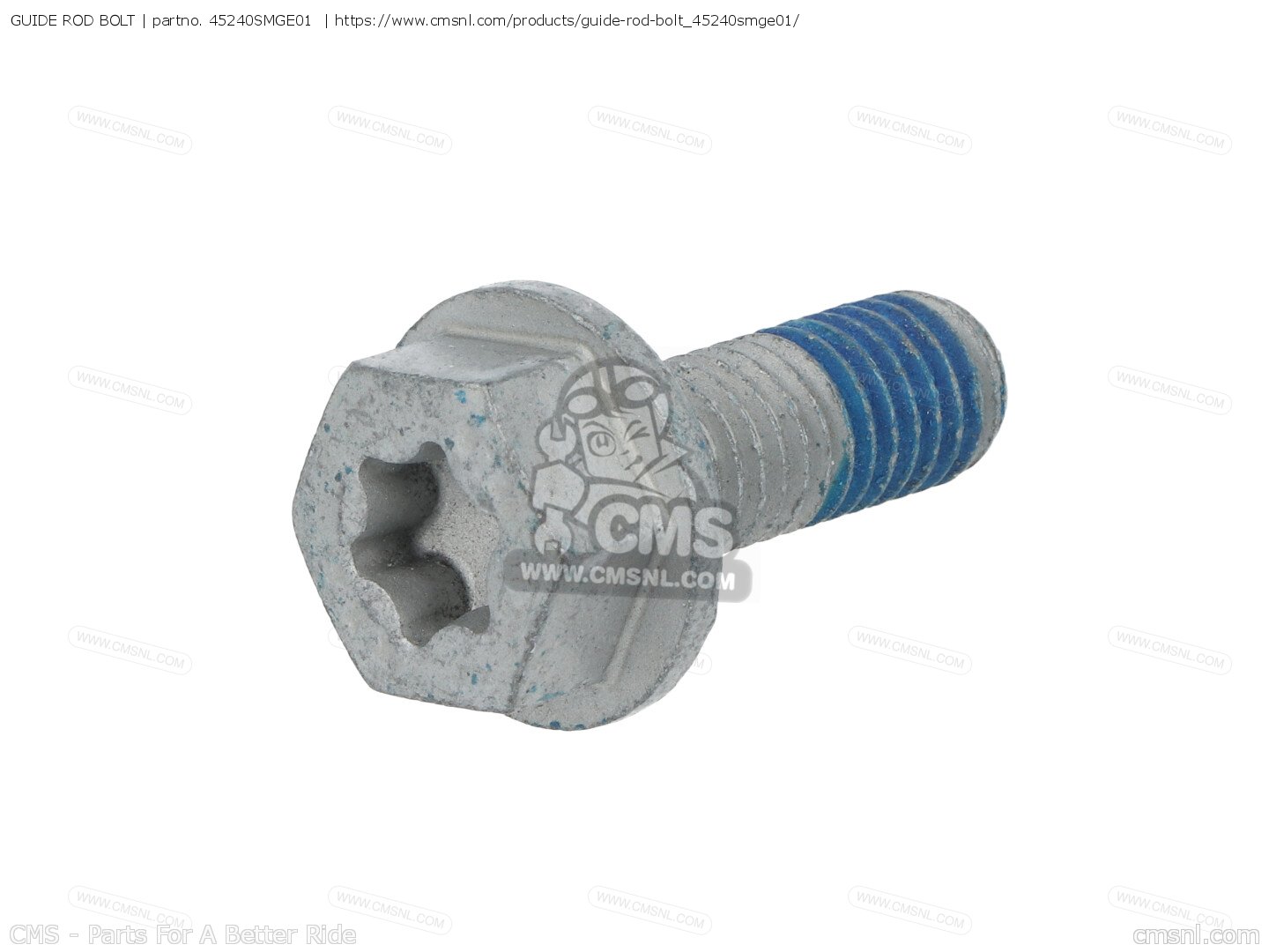 45240SMGE01: Guide Rod Bolt Honda - buy the 45240-SMG-E01 at CMSNL