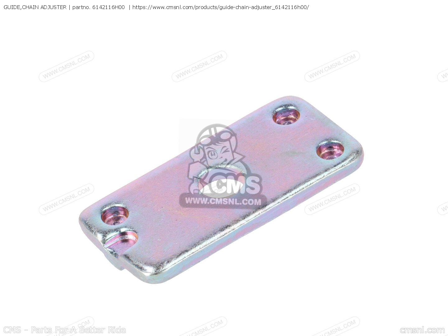 6142116H00: GUIDE,CHAIN ADJUSTER Suzuki - buy the 61421-16H00 at CMSNL