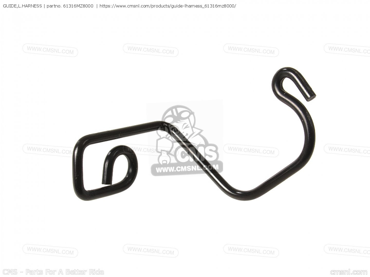 61316MZ8000: GUIDE,L.HARNESS Honda - buy the 61316-MZ8-000 at CMSNL