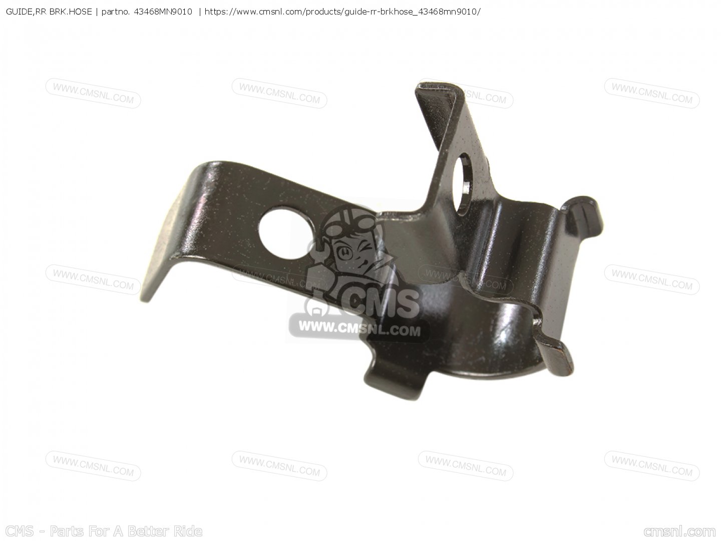 43468MN9010: GUIDE,RR BRK.HOSE Honda - buy the 43468-MN9-010 at CMSNL