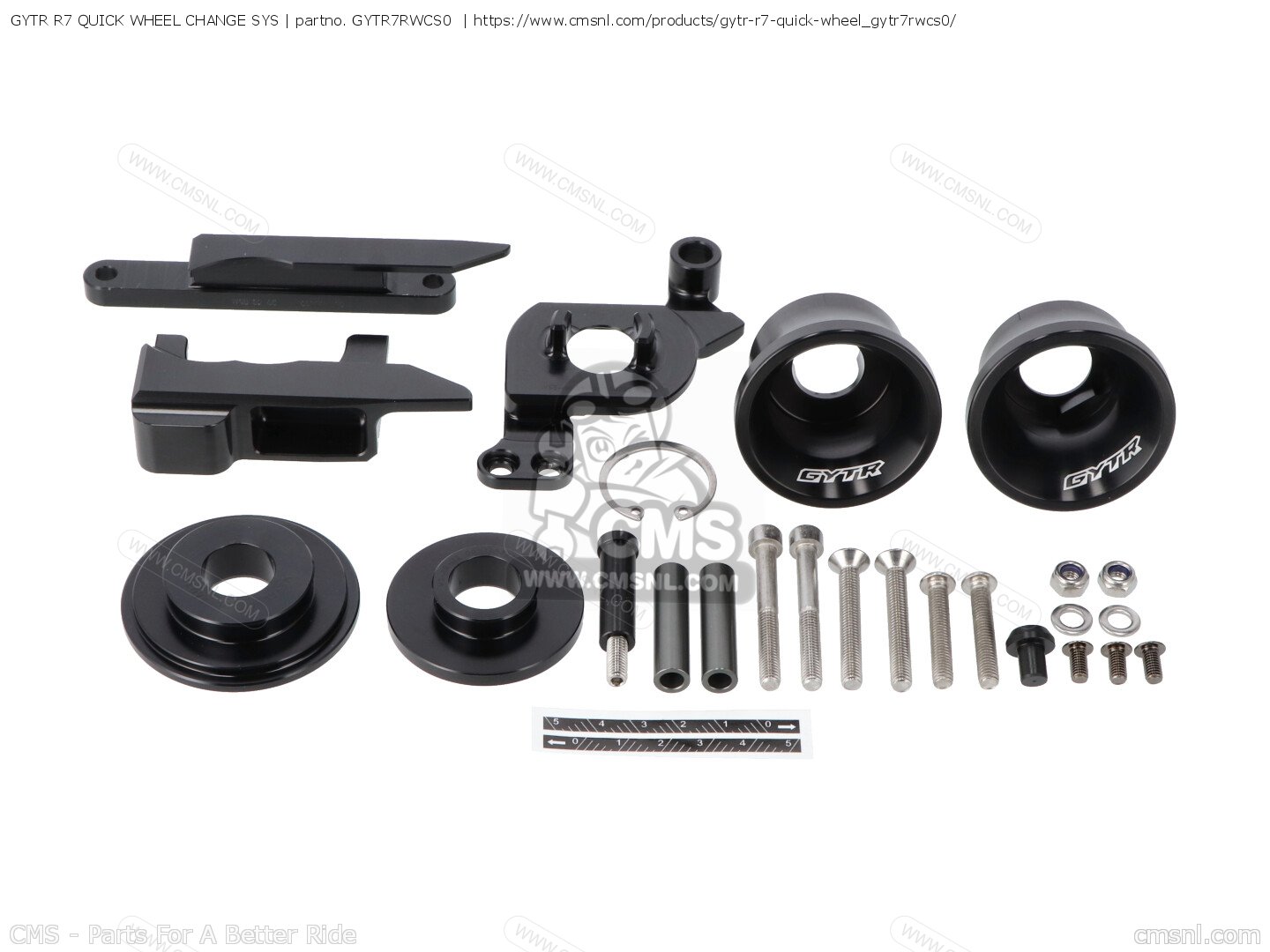 GYTR7RWCS0: GYTR R7 QUICK WHEEL CHANGE SYS Yamaha - buy the GYT-R7RWC ...