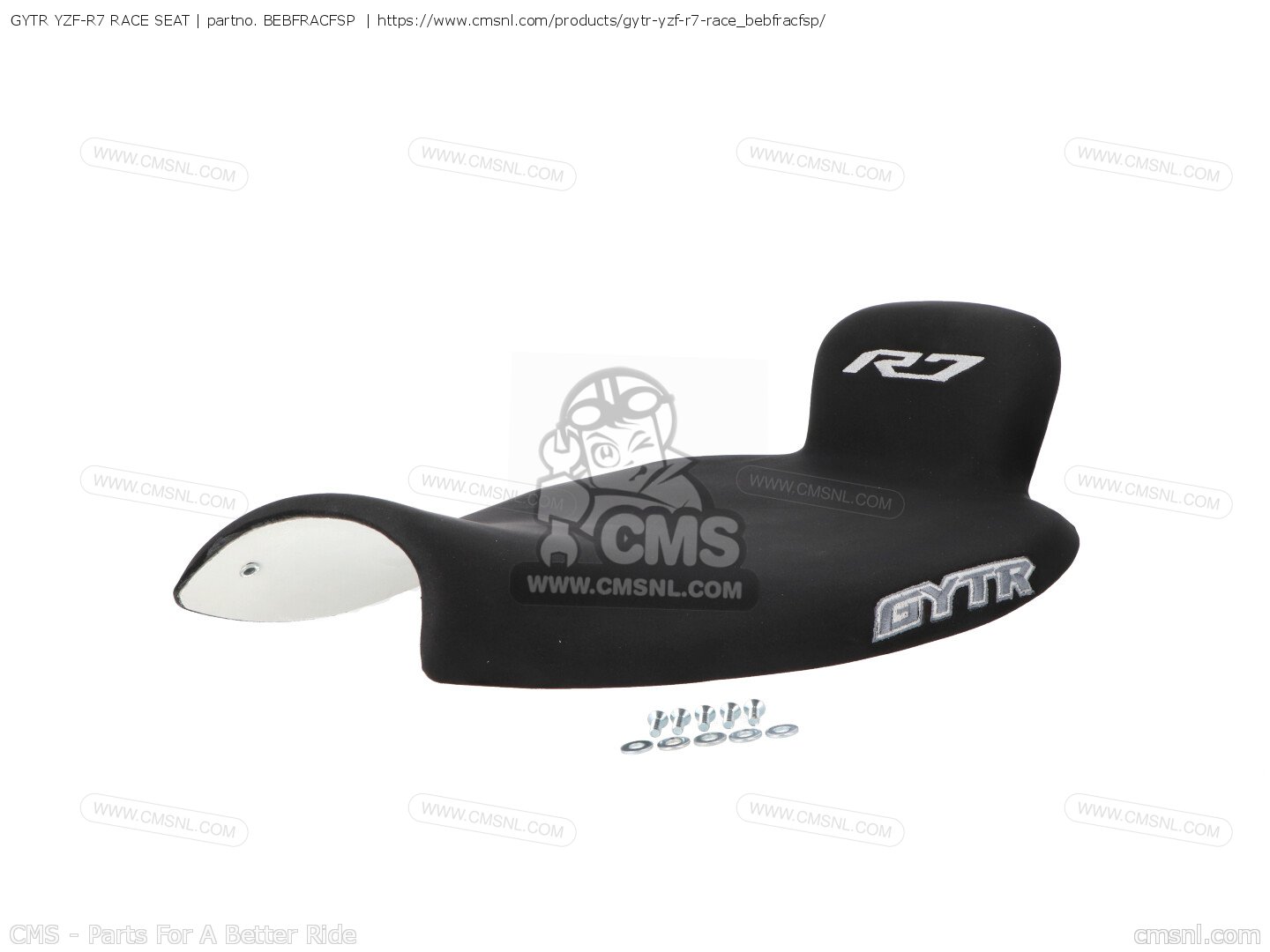 BEBFRACFSP: GYTR YZF-R7 RACE SEAT Yamaha - buy the BEB-FRACF-SP-00 at CMSNL