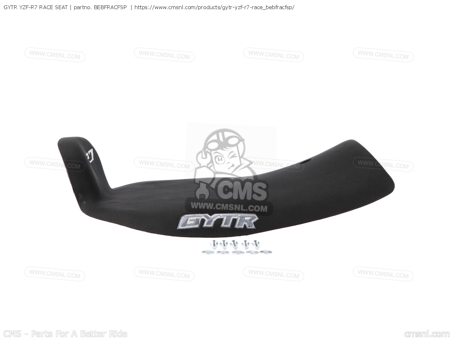 BEBFRACFSP: GYTR YZF-R7 RACE SEAT Yamaha - buy the BEB-FRACF-SP-00 at CMSNL