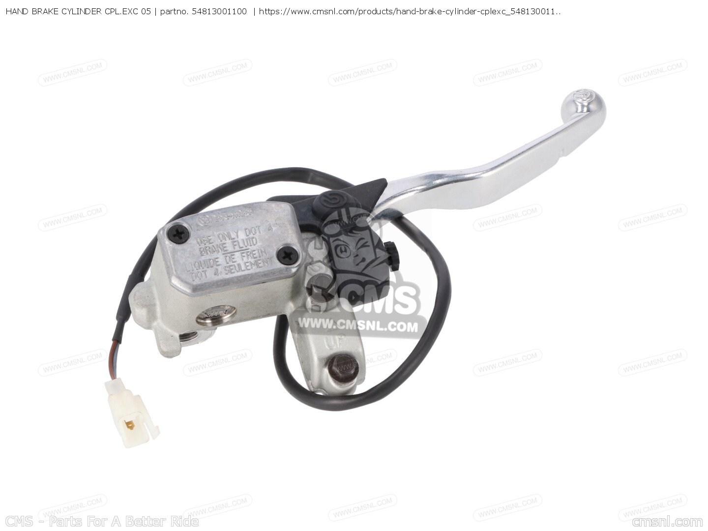 54813001100: HAND BRAKE CYLINDER CPL.EXC 05 KTM - buy the 54813001100 ...