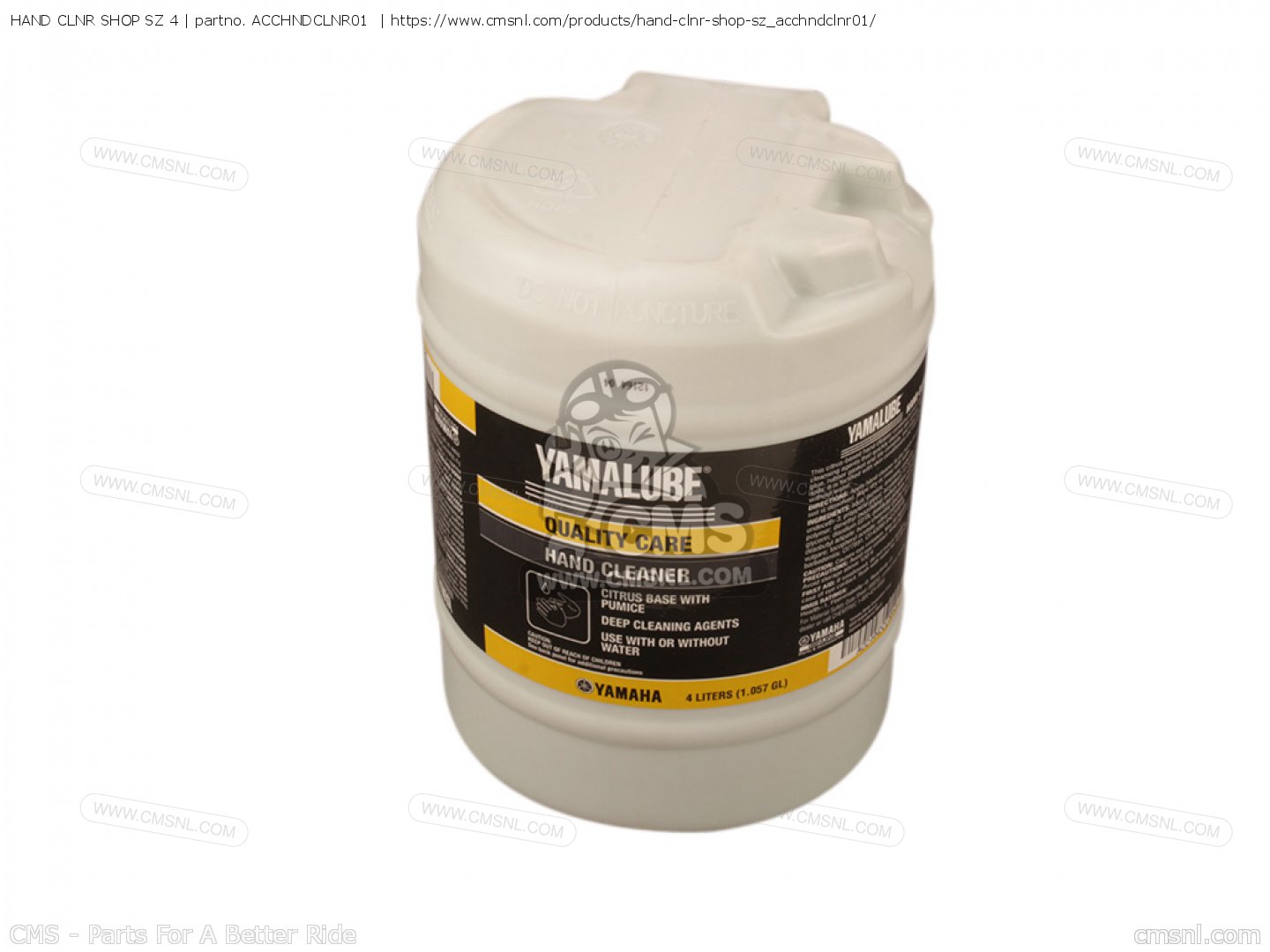 ACC-HNDCL-NR-01 Hand Clnr Shop Sz 4, ACCHNDCLNR01 Yamaha