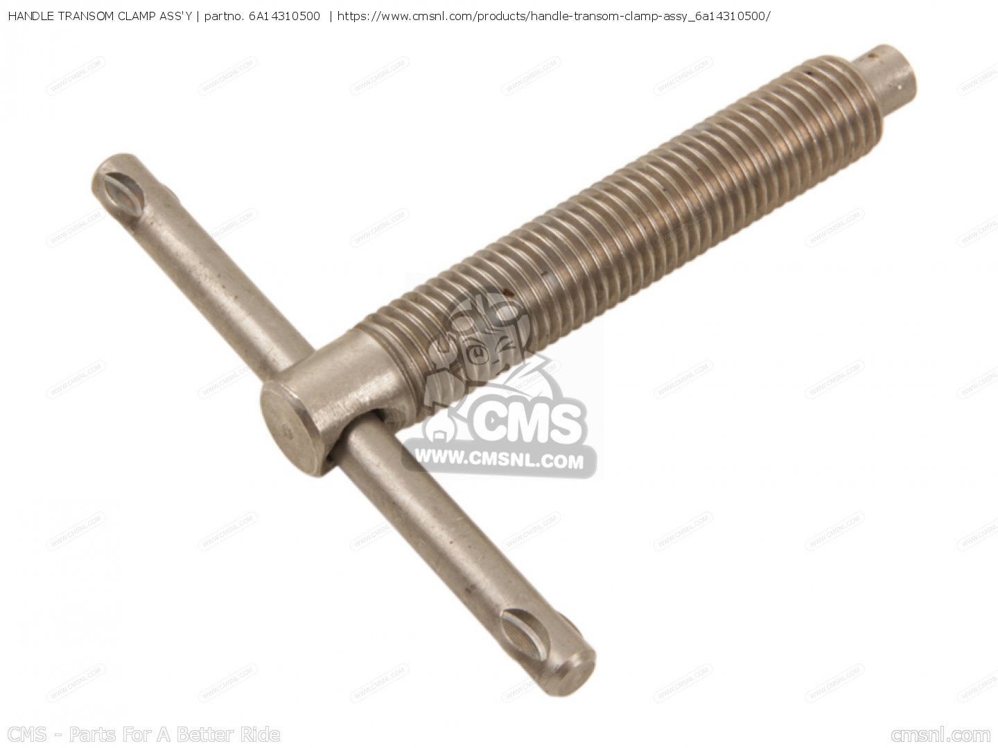 6A14310500: Handle Transom Clamp Ass'y Yamaha - buy the 6A1-43105-00 at ...