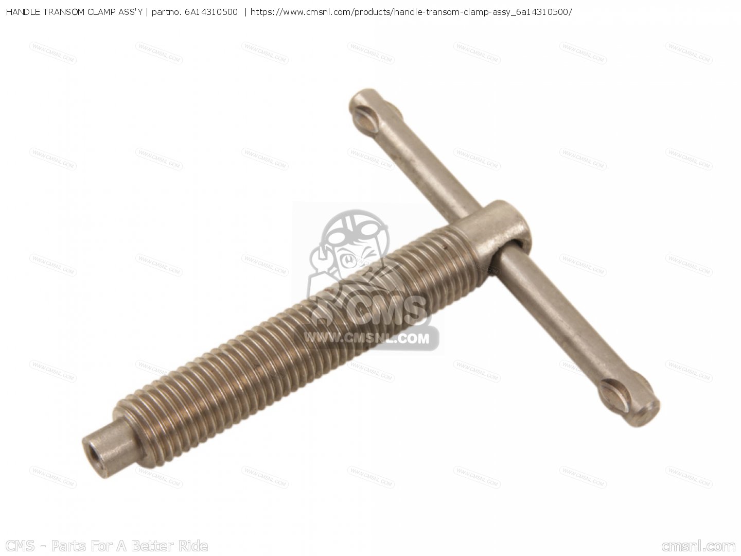 6A14310500: Handle Transom Clamp Ass'y Yamaha - buy the 6A1-43105-00 at ...