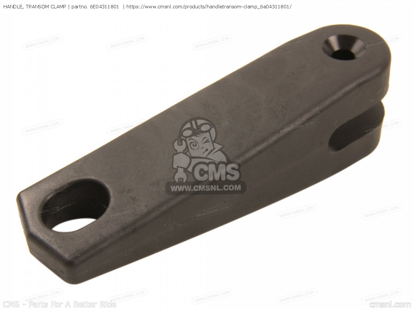 6E04311801: HANDLE, TRANSOM CLAMP Yamaha - buy the 6E0-43118-01-00 at CMSNL
