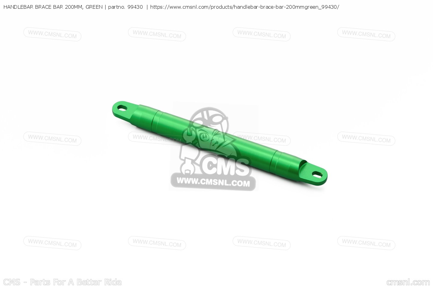 99430: HANDLEBAR BRACE BAR 200MM, GREEN Daytona - buy the 99430 at CMSNL