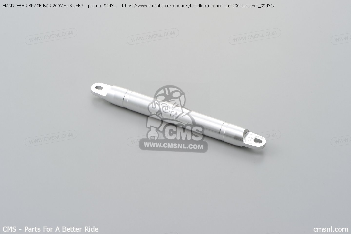99431: HANDLEBAR BRACE BAR 200MM, SILVER Daytona - buy the 99431 at CMSNL
