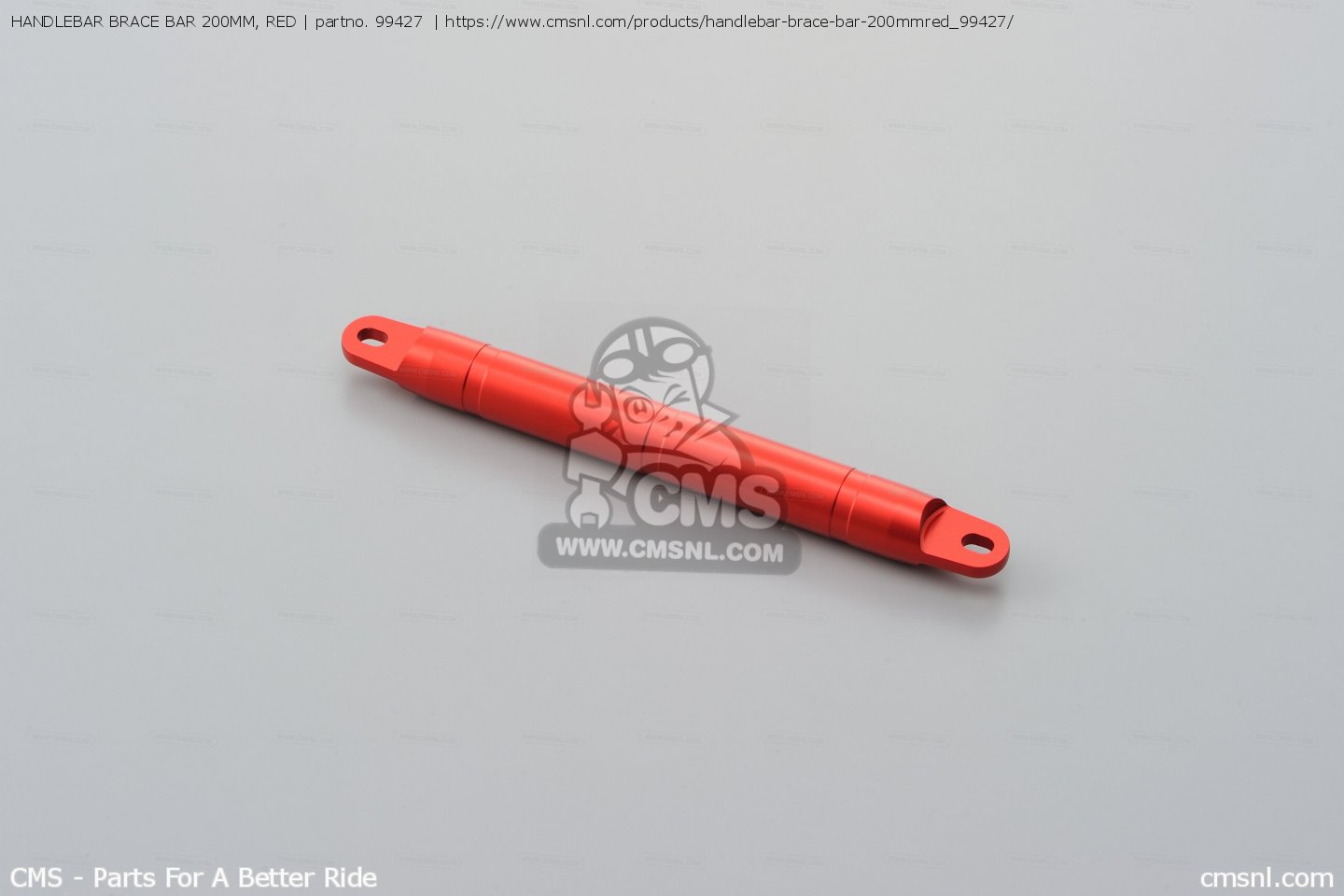 99427: Handlebar Brace Bar 200mm, Red Daytona - buy the 99427 at CMSNL