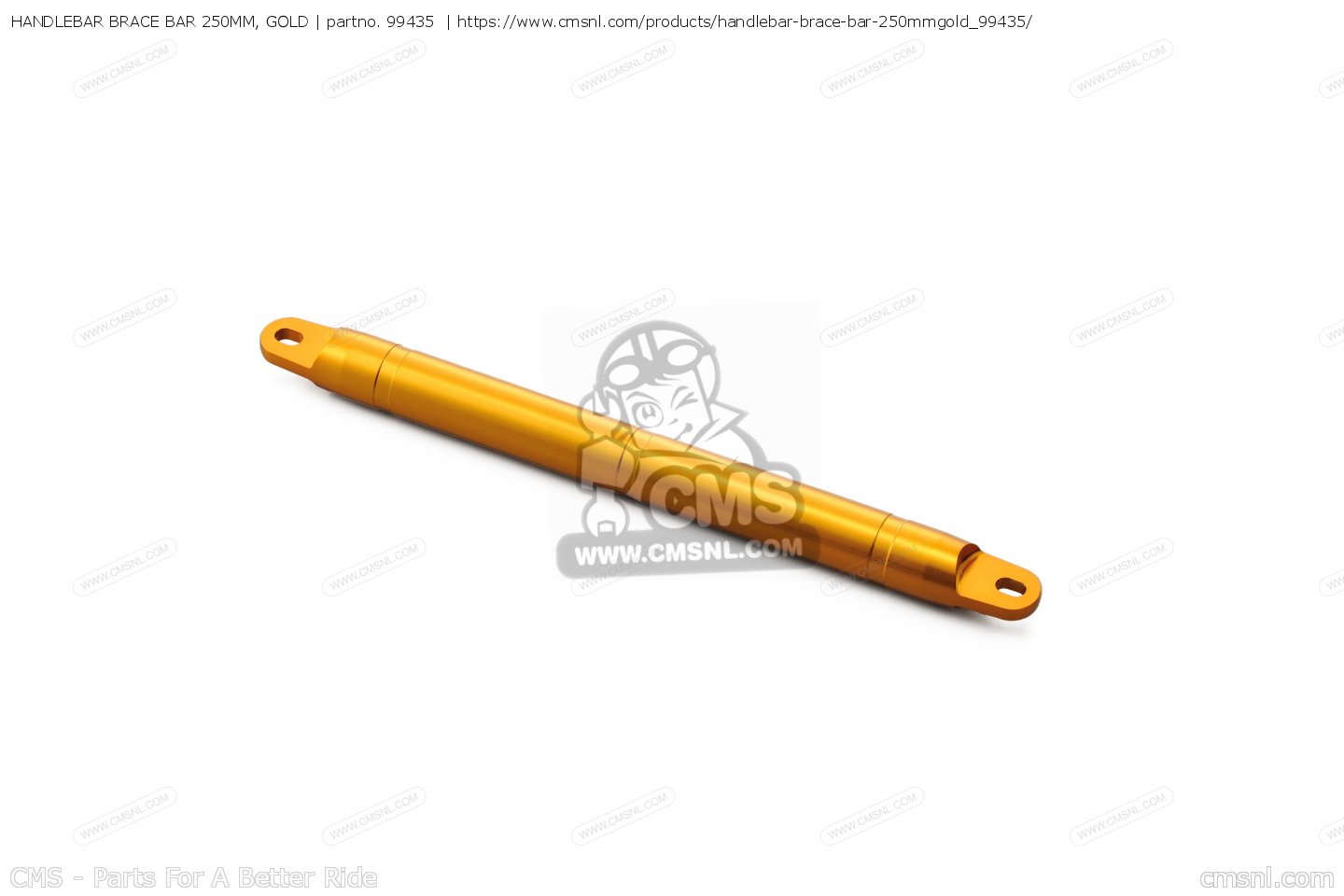 99435: HANDLEBAR BRACE BAR 250MM, GOLD Daytona - buy the 99435 at CMSNL