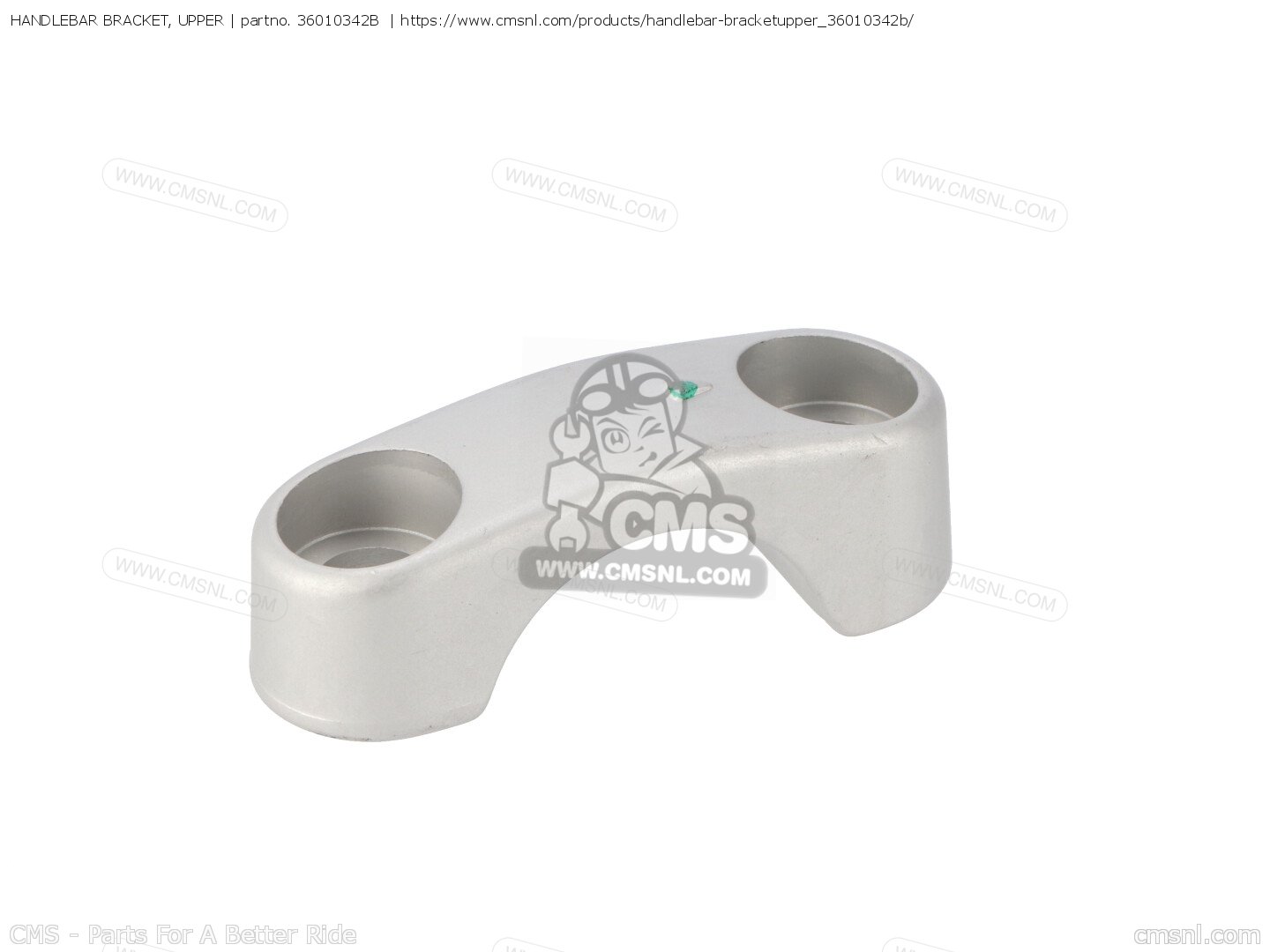 36010342B: HANDLEBAR BRACKET, UPPER Ducati - buy the 36010342B at CMSNL