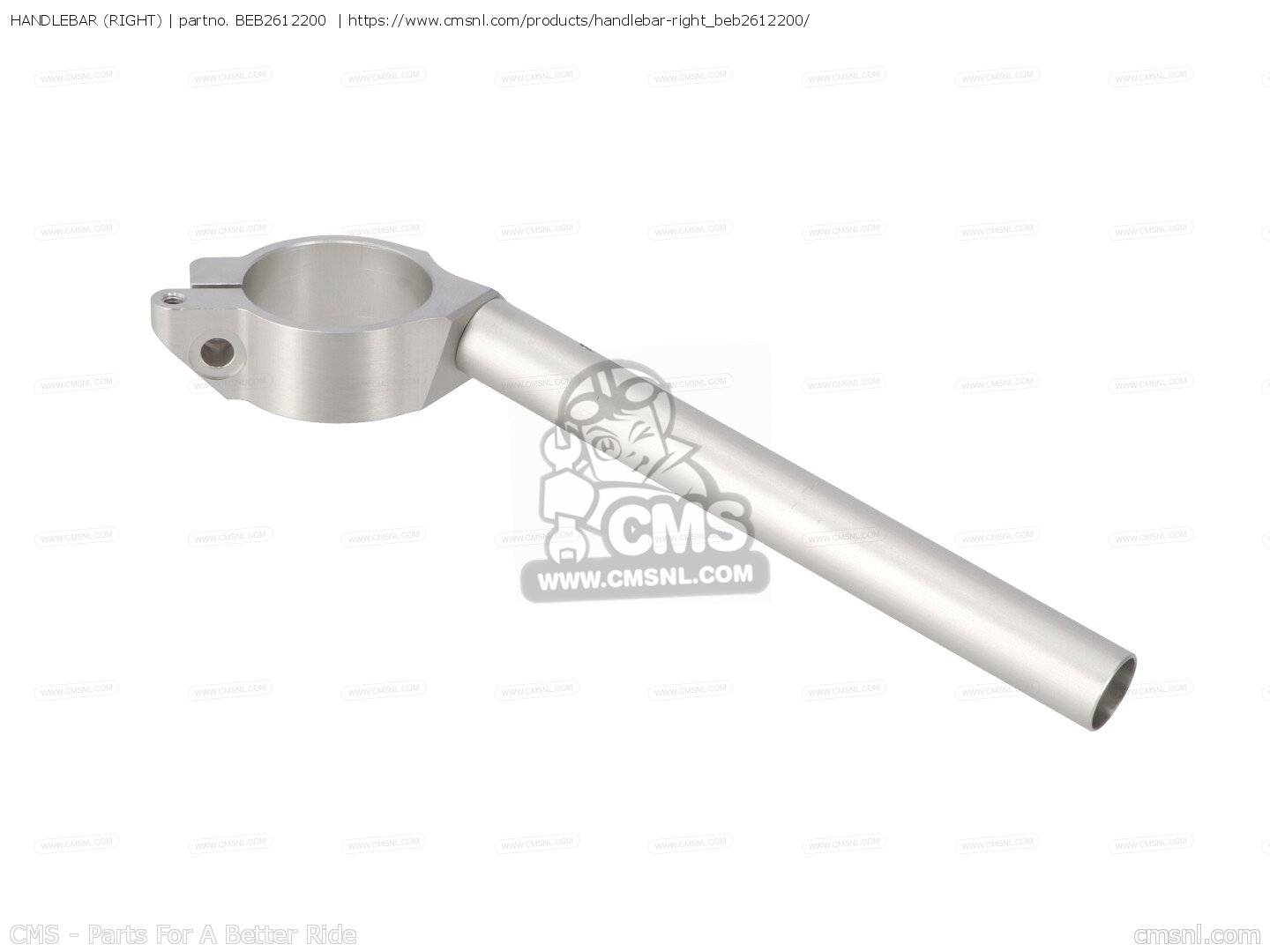 BEB2612200: HANDLEBAR (RIGHT) Yamaha - buy the BEB-26122-00-00 at CMSNL