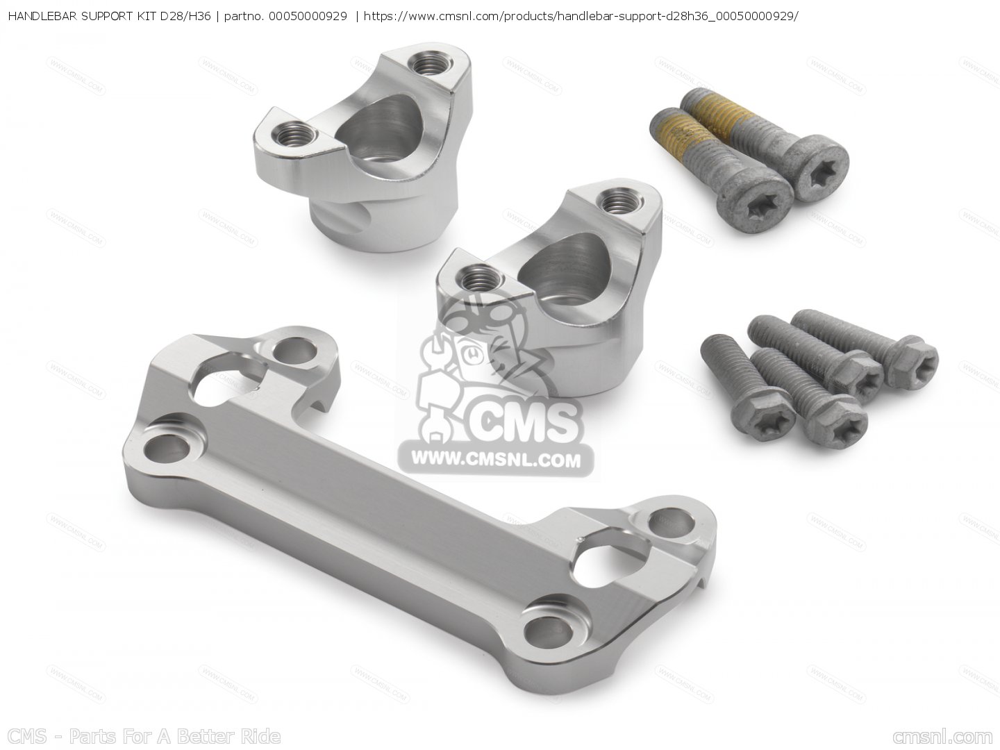 00050000929: HANDLEBAR SUPPORT KIT D28/H36 KTM - buy the 00050000929 at ...