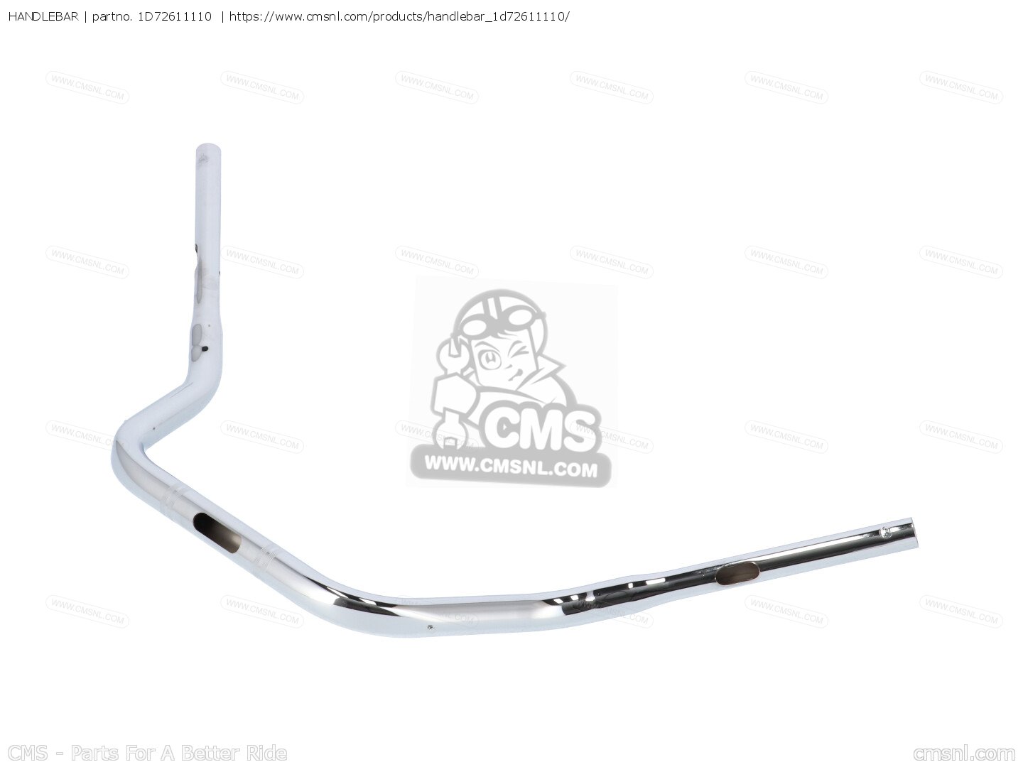 1D72611110: HANDLEBAR Yamaha - buy the 1D7-26111-10-00 at CMSNL