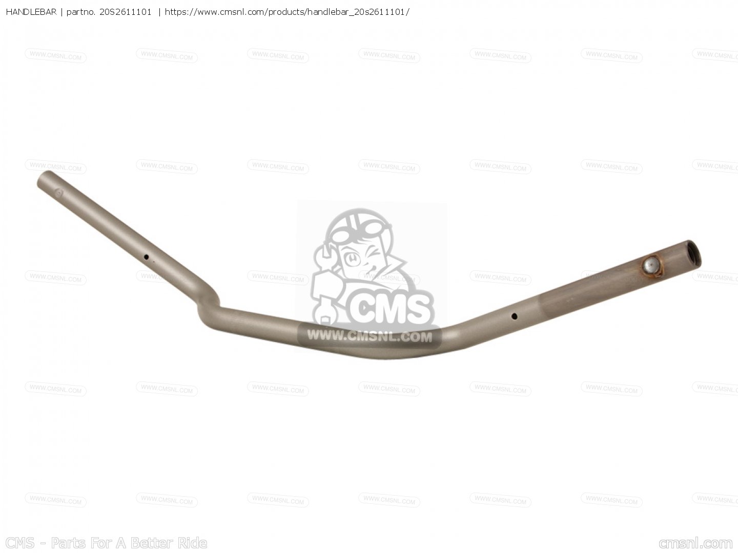 20S2611101: HANDLEBAR Yamaha - buy the 20S-26111-01-00 at CMSNL