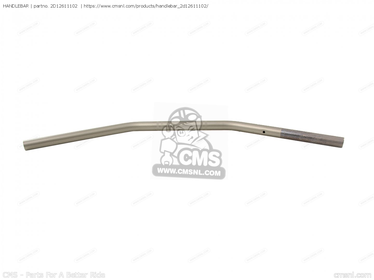 2D12611102: HANDLEBAR Yamaha - buy the 2D1-26111-02-00 at CMSNL