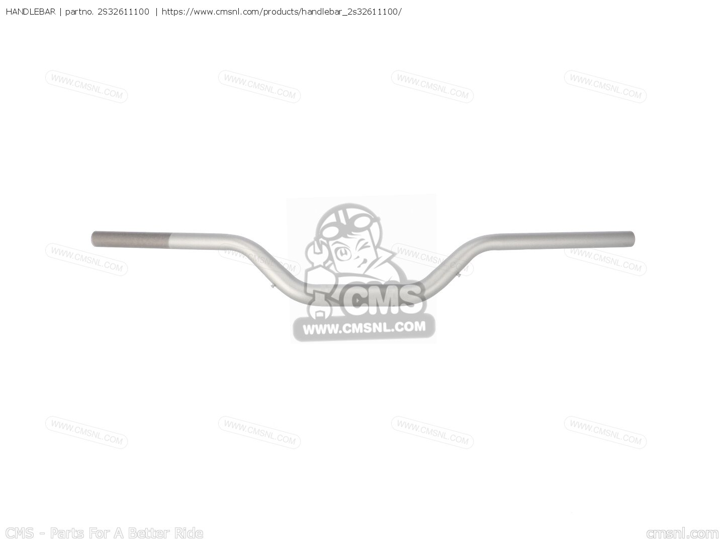 2S32611100: HANDLEBAR Yamaha - buy the 2S3-26111-00-00 at CMSNL