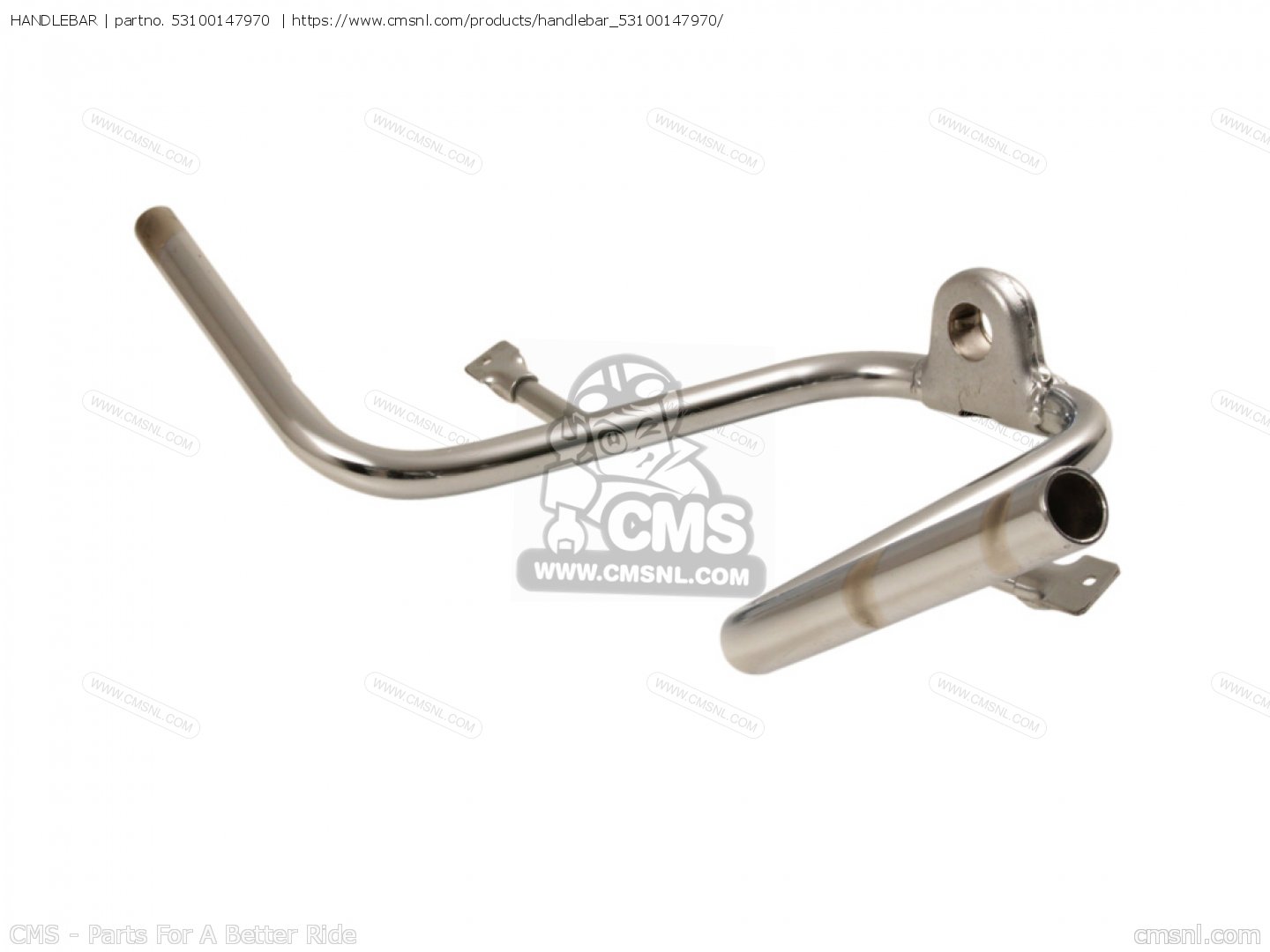 53100147970: HANDLEBAR Honda - buy the 53100-147-970 at CMSNL