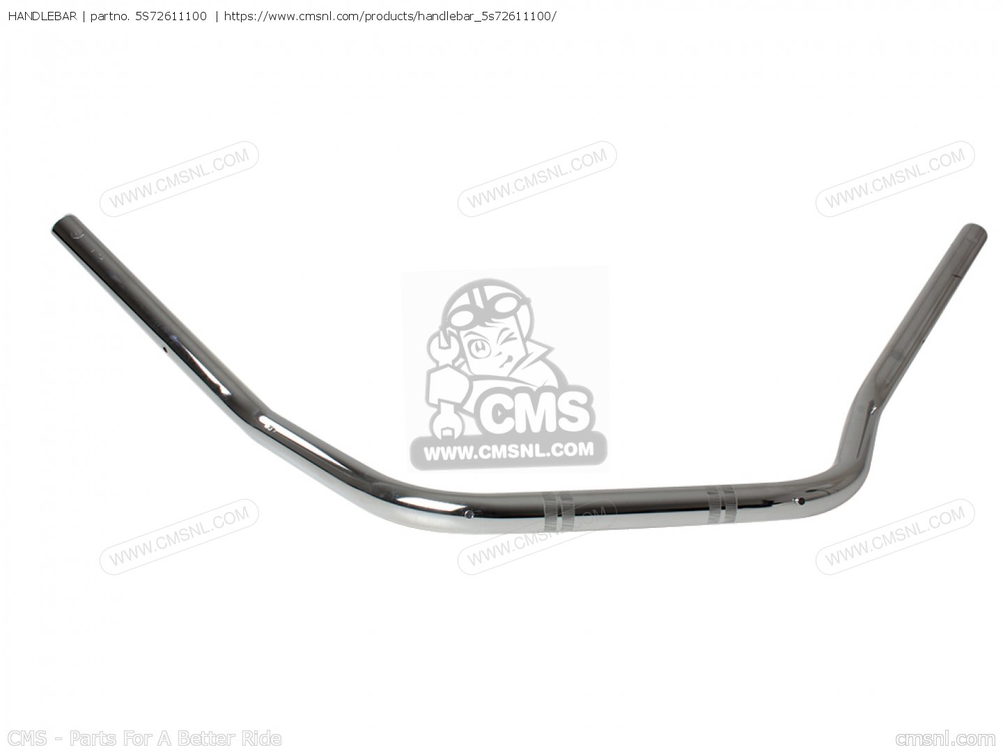 5S72611100: HANDLEBAR Yamaha - buy the 5S7-26111-00-00 at CMSNL